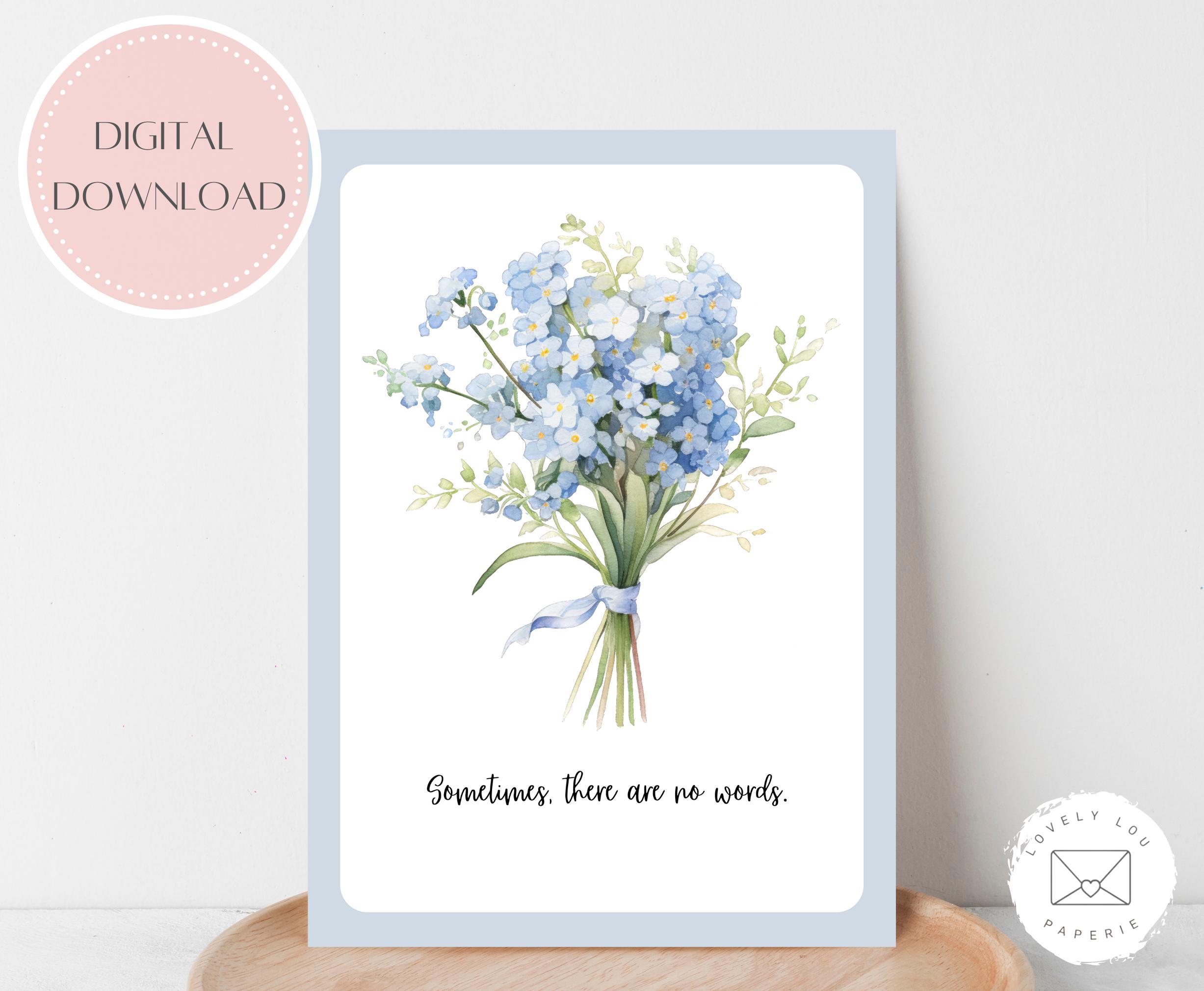 PRINTABLE Miscarriage Sympathy Card | Instant Download | Grief | A6 ...