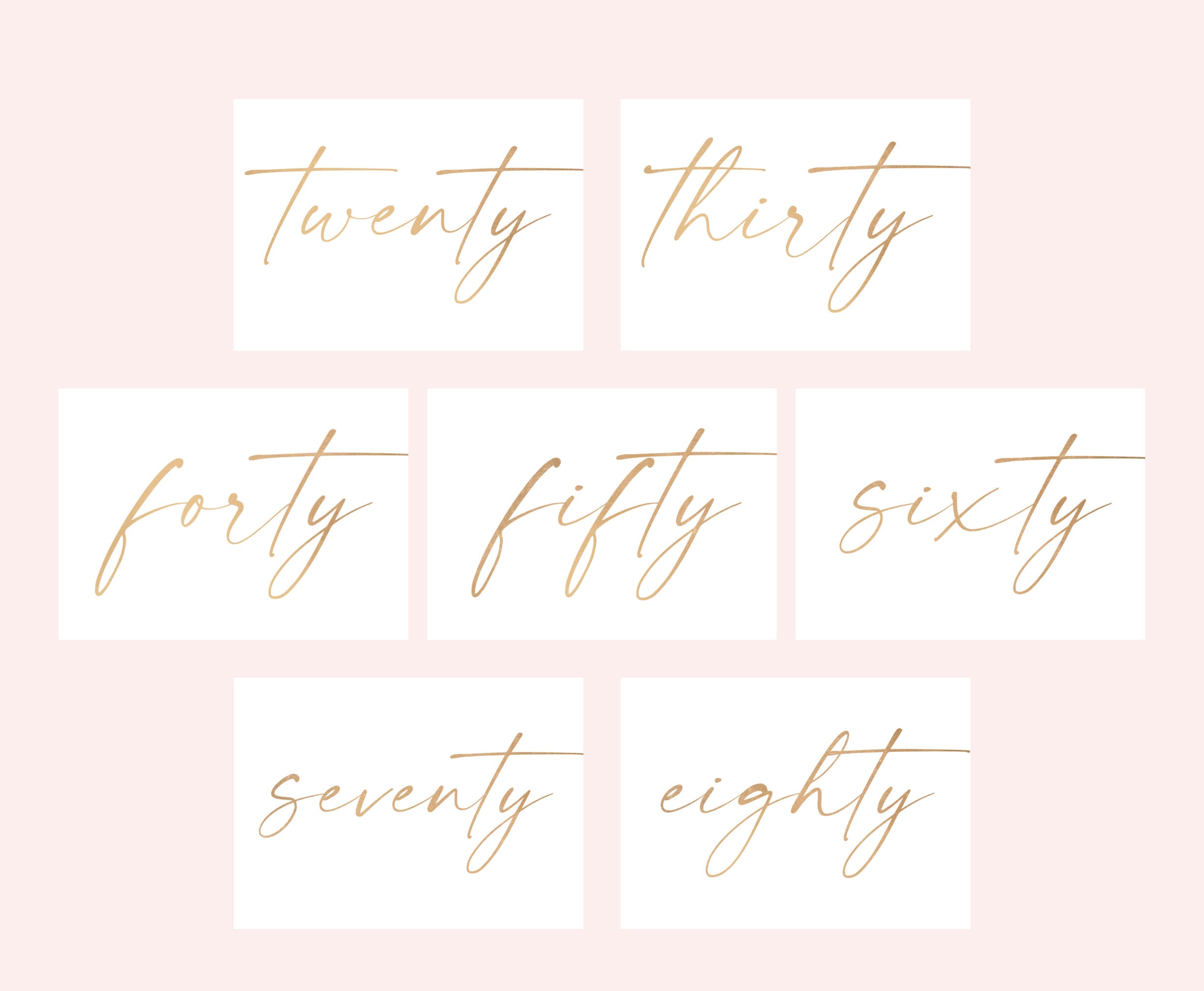 PRINTABLE Birthday Card Happy Birthday Card Twenty, Thirty, Forty ...