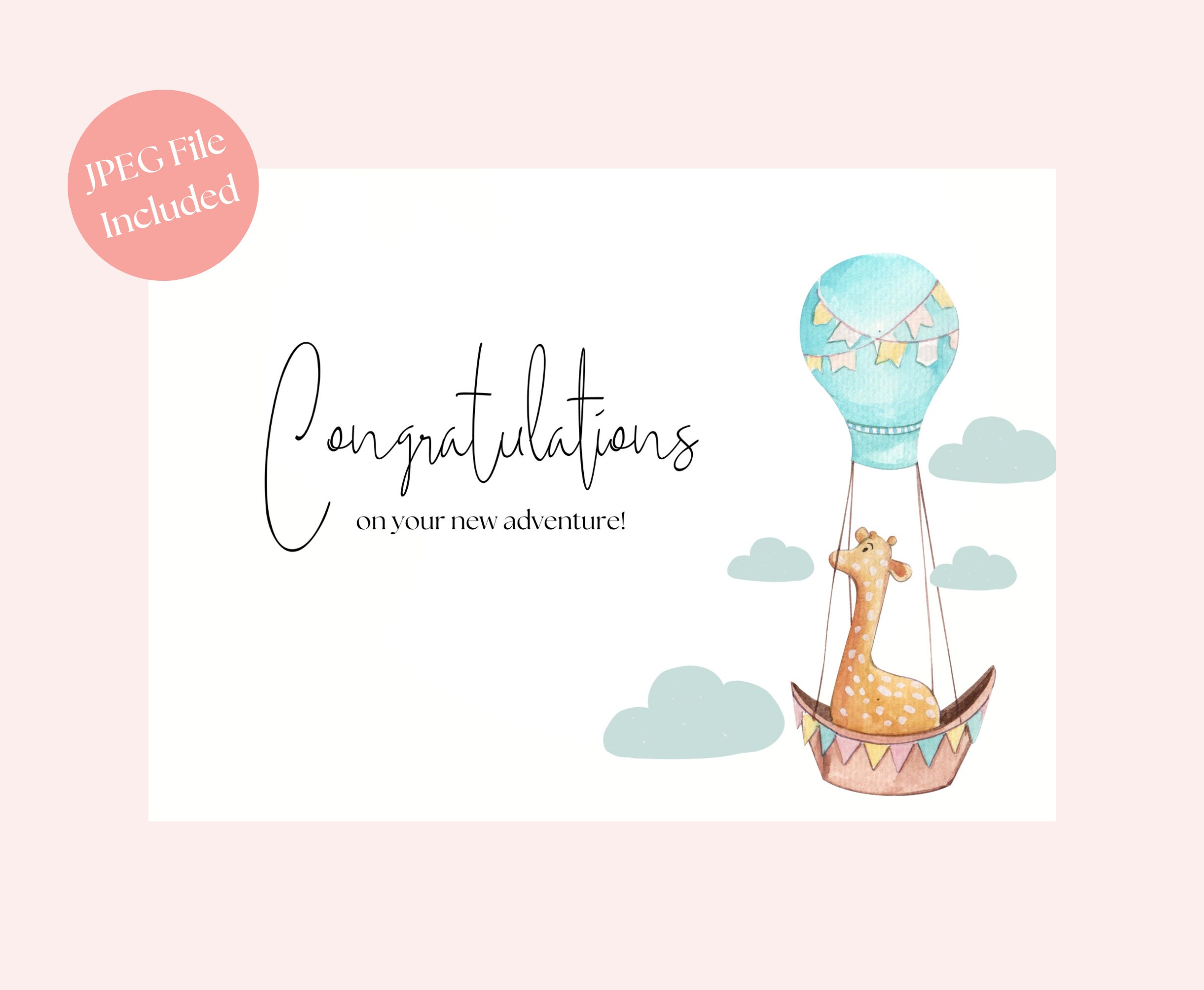 PRINTABLE Baby Congratulations Card | Instant Download | A6 Card | New ...
