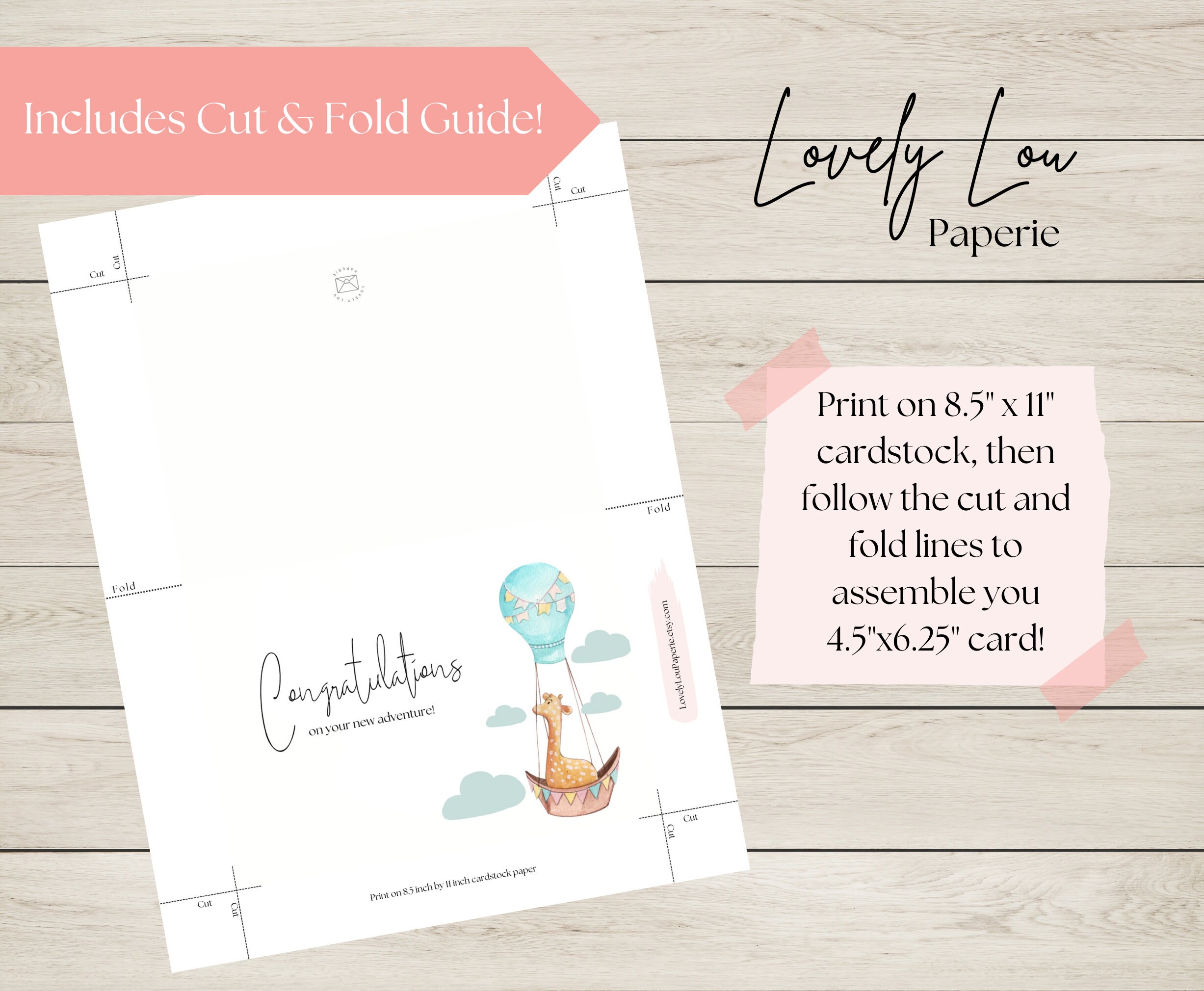 PRINTABLE Baby Congratulations Card | Instant Download | A6 Card | New ...