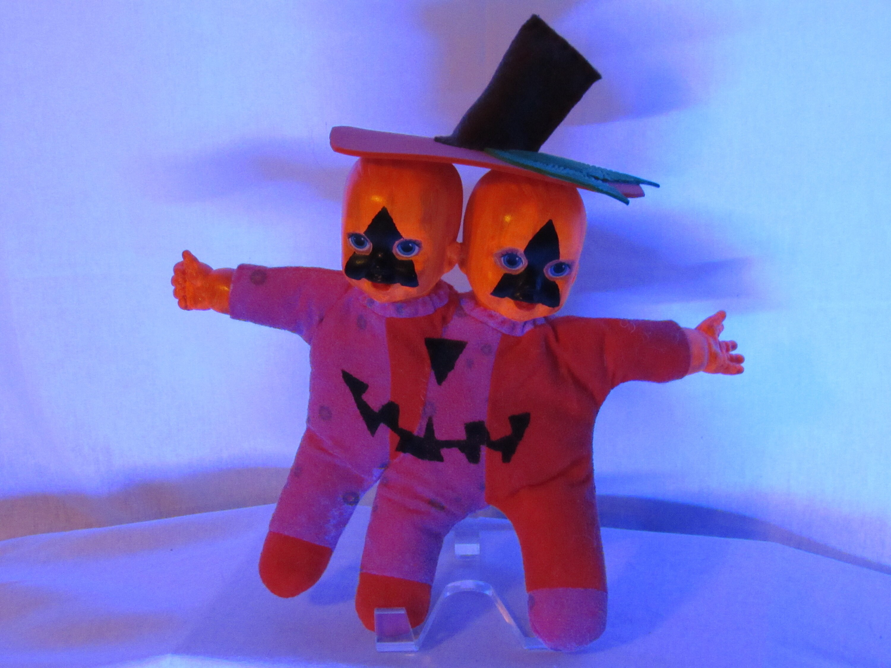 Creepy Scary Horror Doll, Conjoined Twin, Halloween Prop Decor, Goth ...