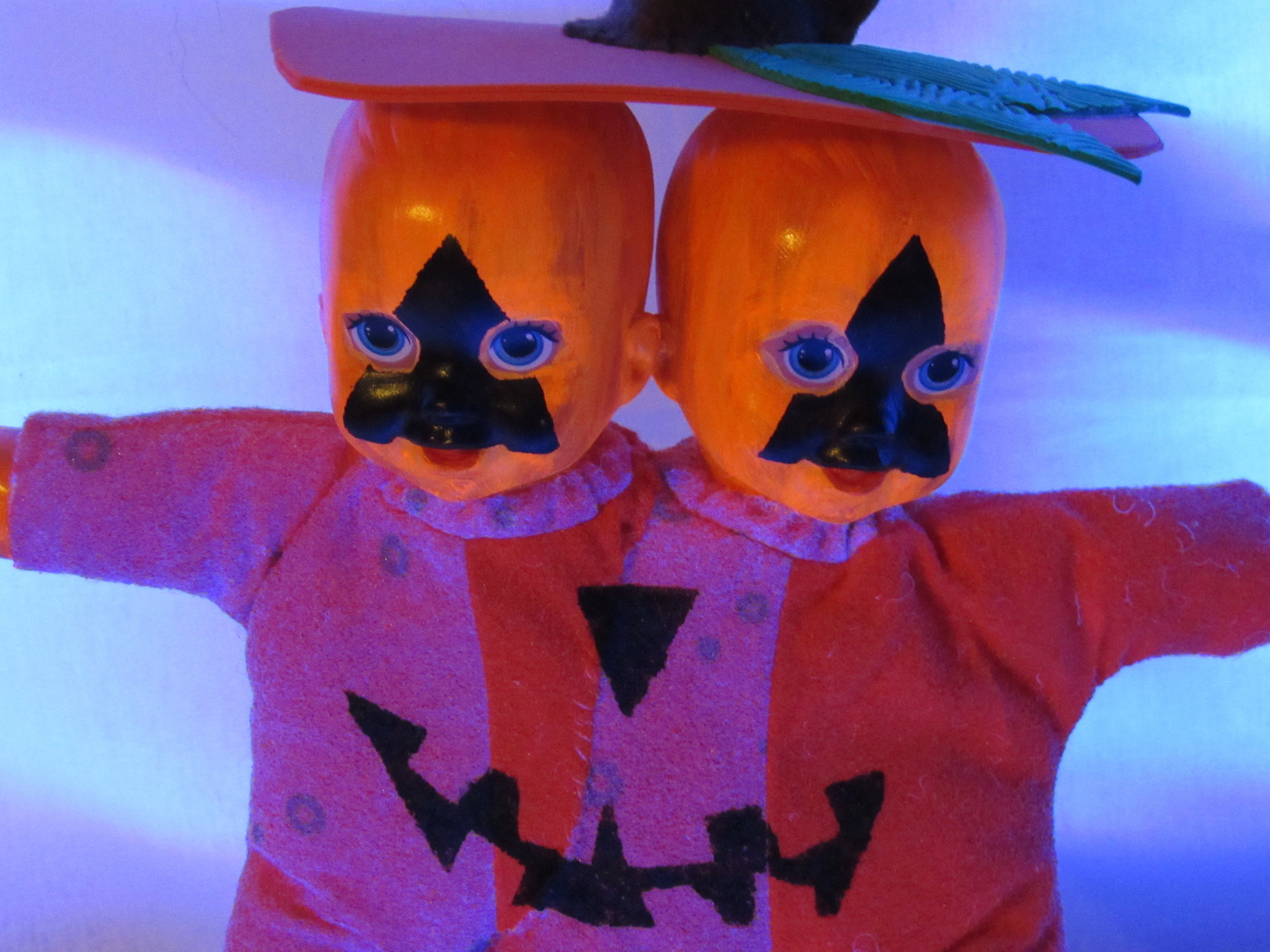 Creepy Scary Horror Doll, Conjoined Twin, Halloween Prop Decor, Goth ...