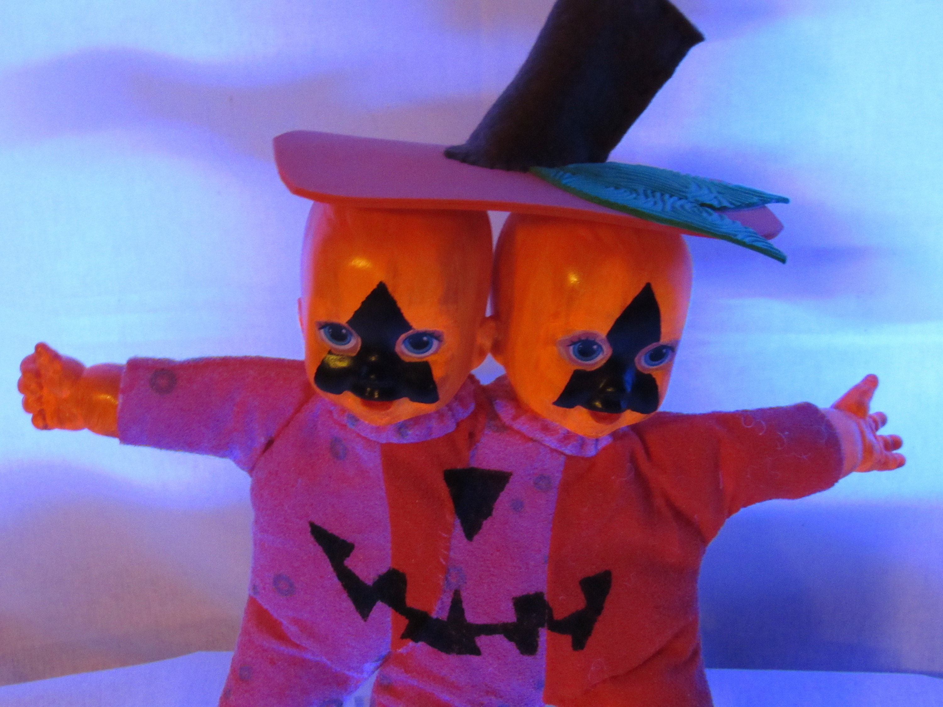 Creepy Scary Horror Doll, Conjoined Twin, Halloween Prop Decor, Goth ...