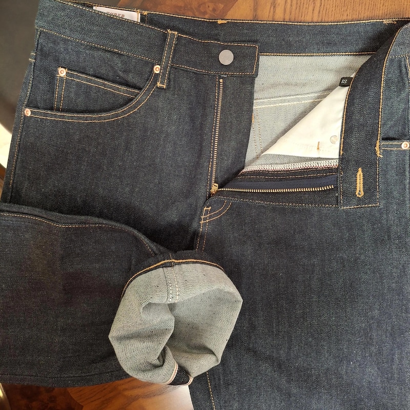 Men selvedge jeans mens 33 - Etsy Polska