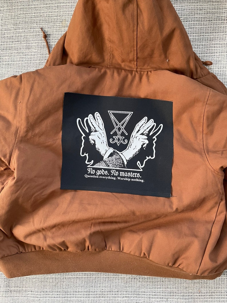 No Gods No Masters Sigil of Lucifer Back Patch - Etsy