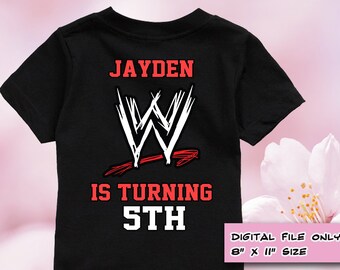 Wwe birthday shirt | Etsy