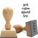Custom Logo Handstamp | Custom Wedding Artwork Stamp | Custom Rubber ...