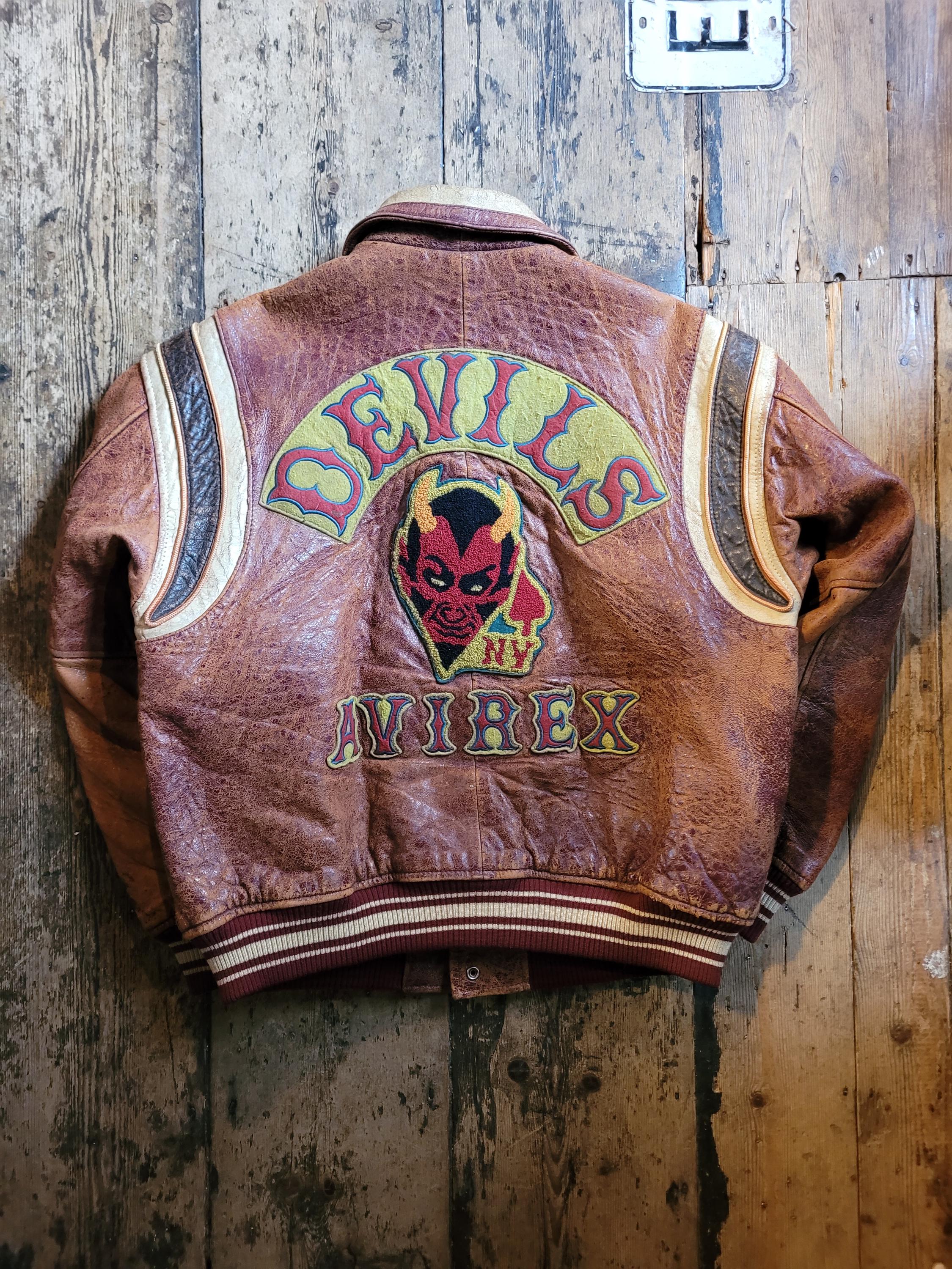 Very Rare Iconic Avirex Devils Jacket, Biker, College, Size Medium. - Etsy