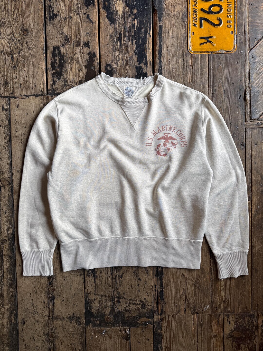 Vintage Real Mccoys Toy Mccoy & Co US Marine Corps Training Sweatshirt ...