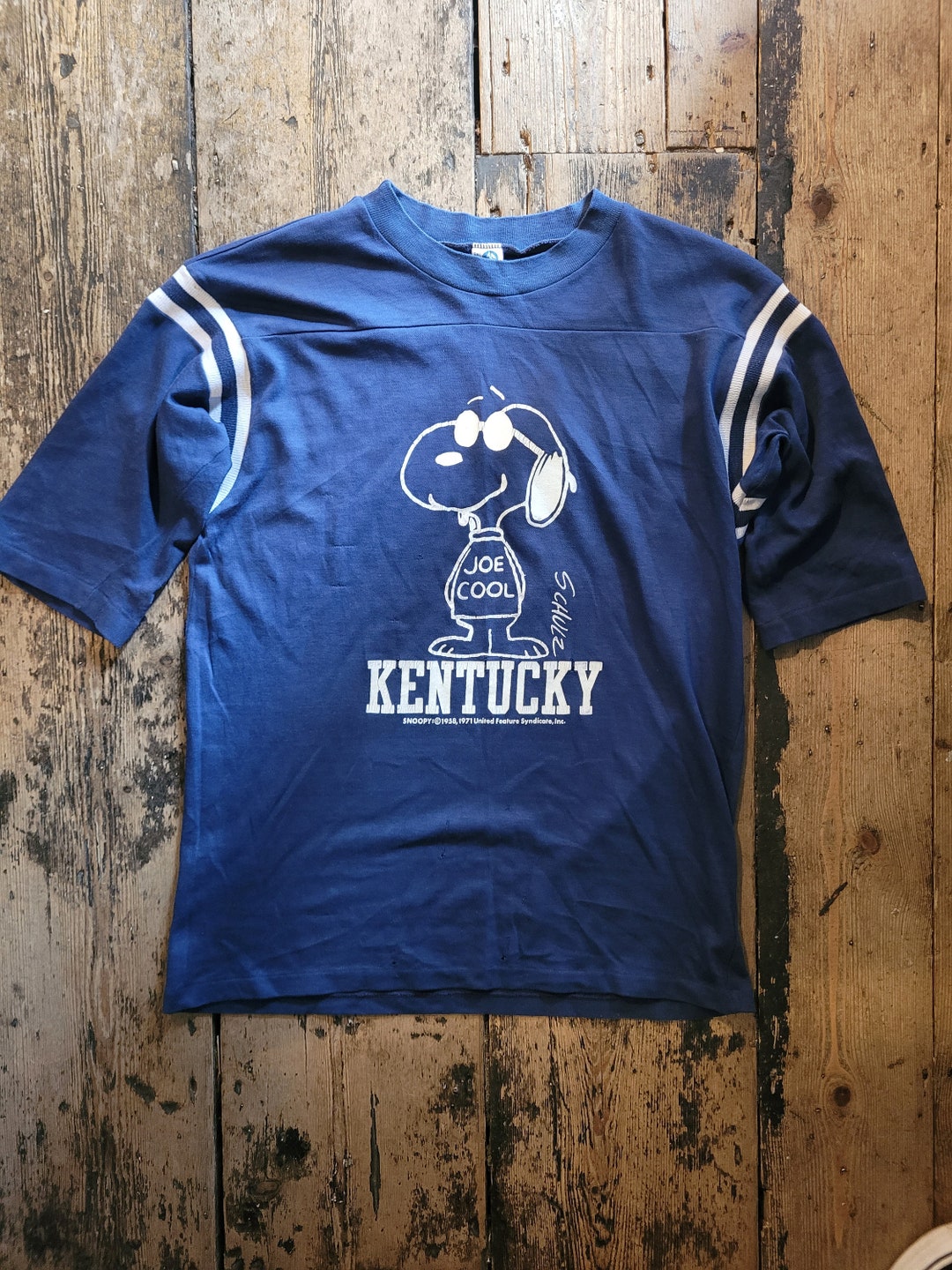 Vintage Rare 1960/70s Snoopy, Joe Cool, Kentucky, Jersey, Artex Tag, 3/ ...