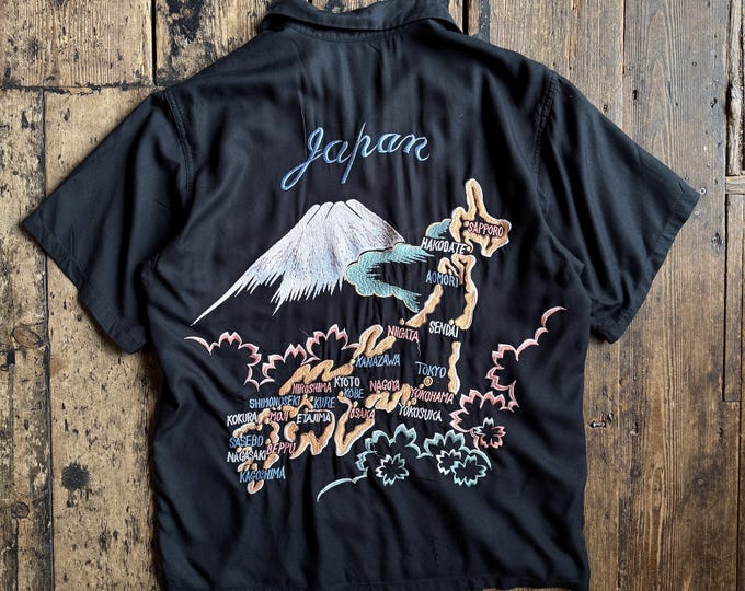 Vintage Rare Toyo Enterprise Hand Embroidered Sukajan Souvenir “japan ...