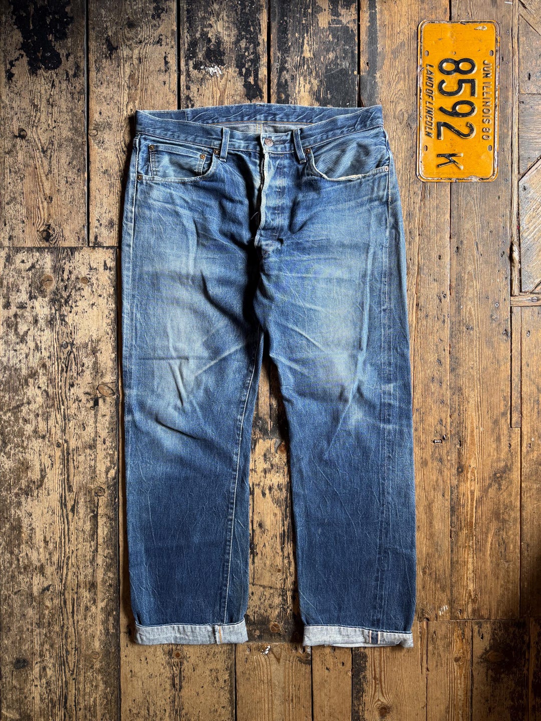 Vintage Levi’s LVC 501XX Red Line Selvedge Denim Stonewashed Jeans ...