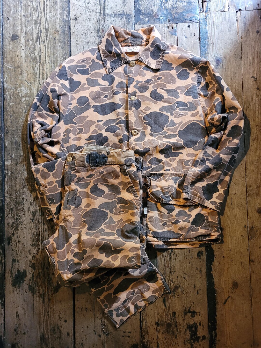 Vintage Rare Frog Skin Cammo Suit by Saftbak, Made in USA, Hunting ...