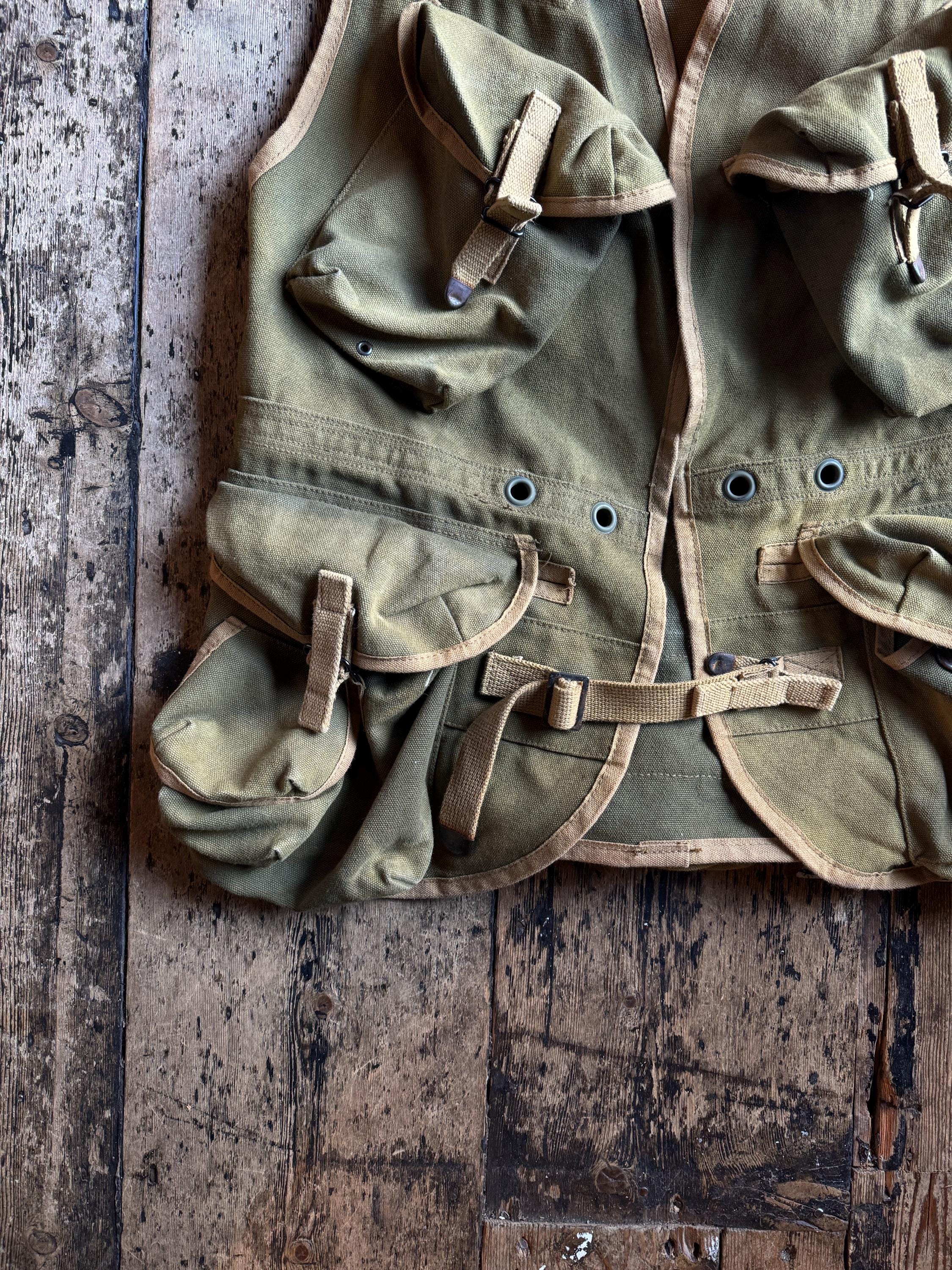 Vintage USN WW2 D-day Military Assault Tactical Ammo Vest. Faithful ...