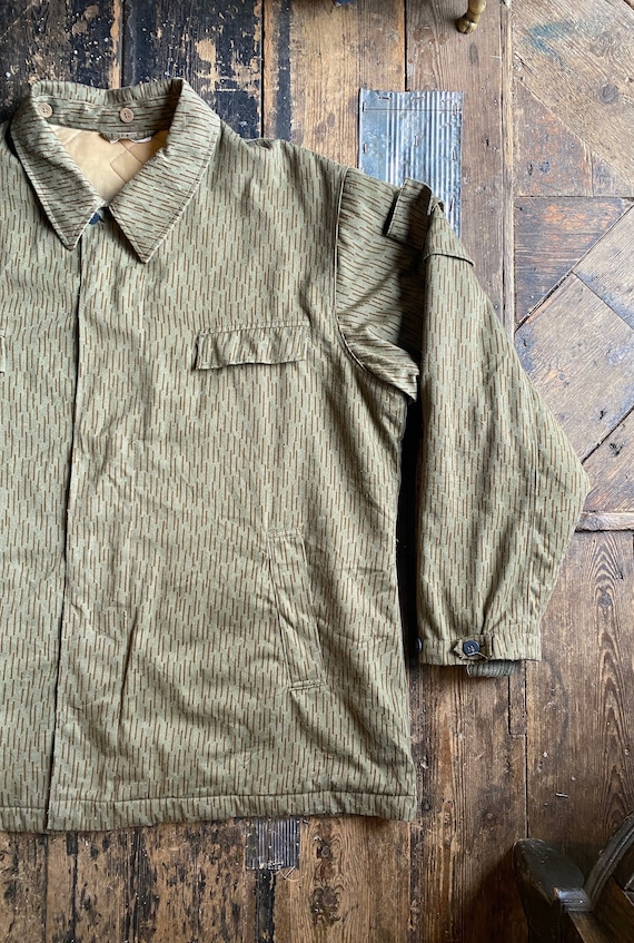 Vintage P60 East German Strichtarn Camo Jacket, Rain … - Gem