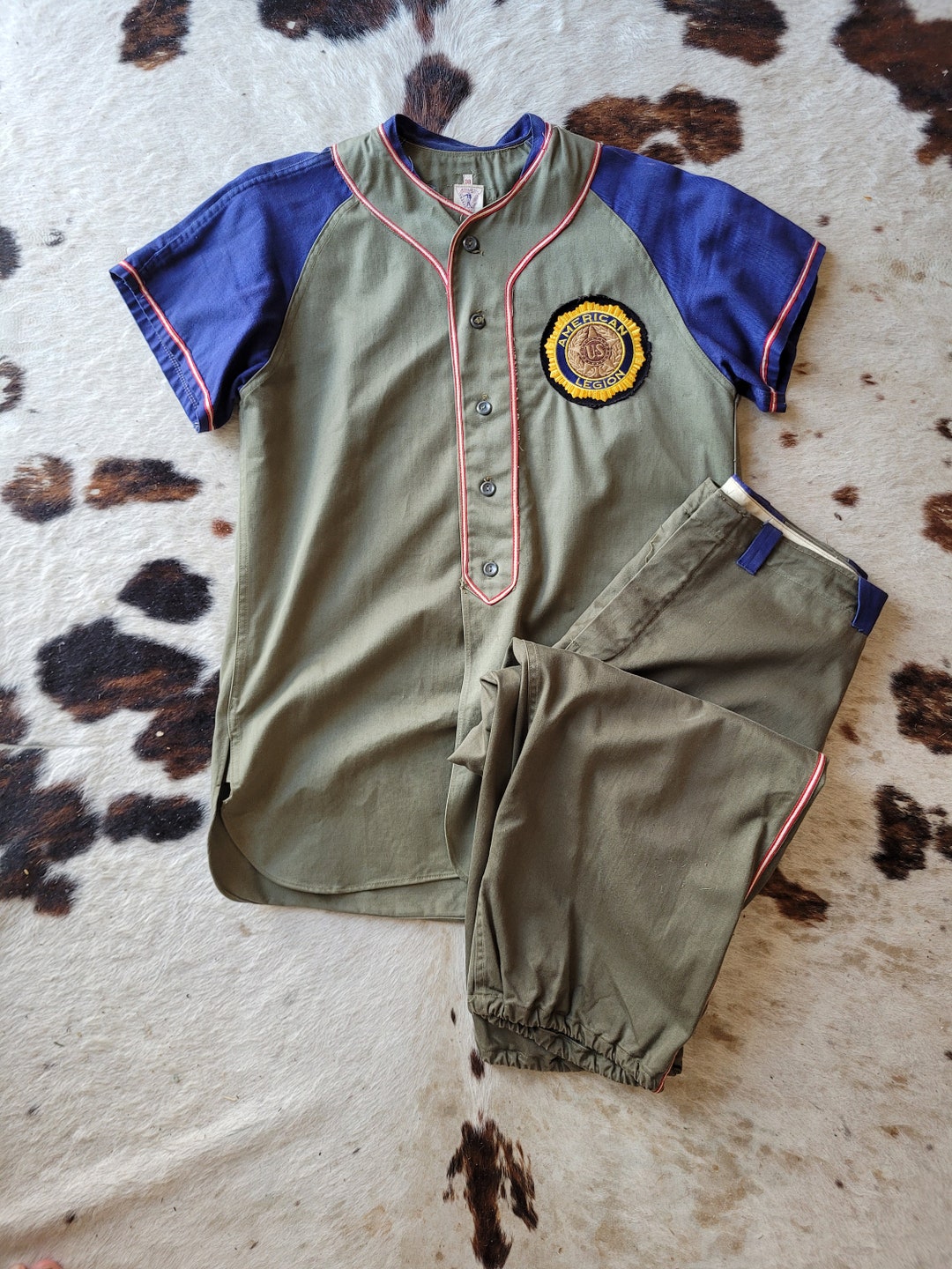 Rare 1950s Baseball Jersey and Trouser Set, Uniform, American Legion ...