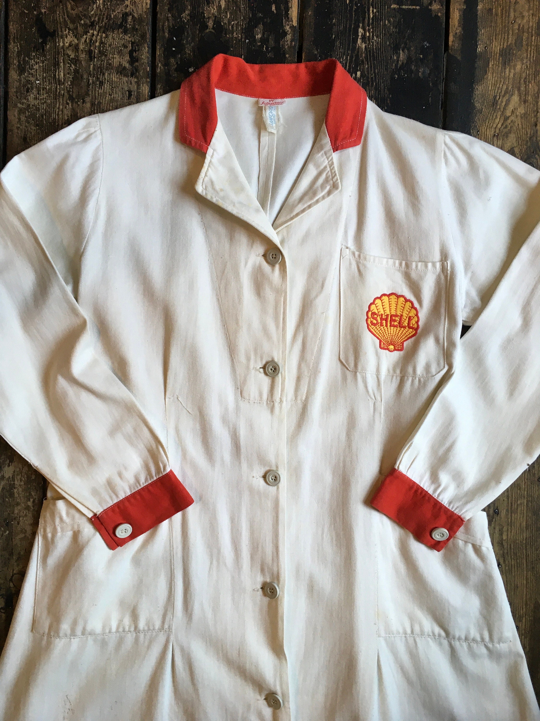 Rare and Genuine Vintage Shell Overcoat, Jacket, 3/4 Length, White ...