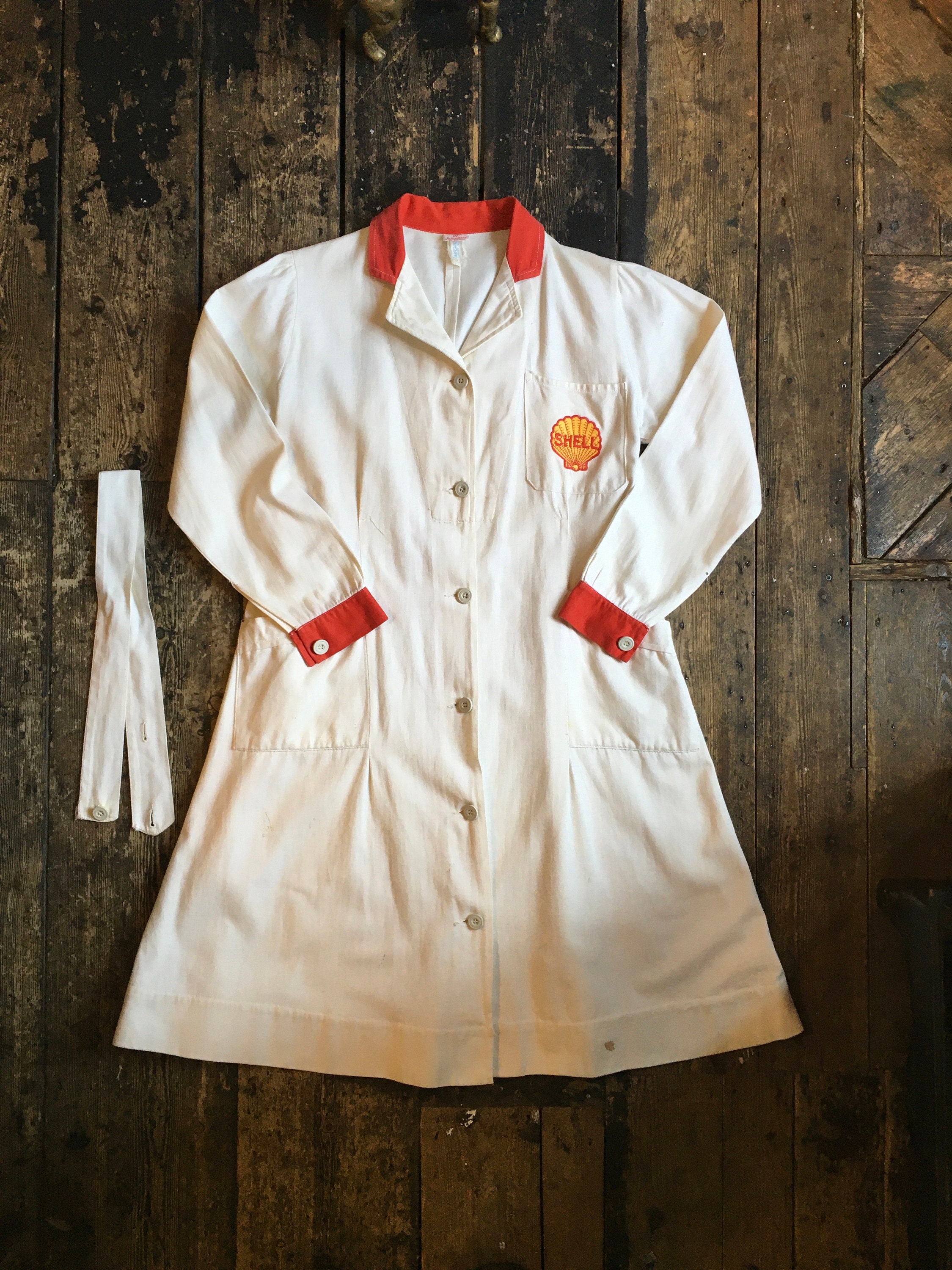Rare and Genuine Vintage Shell Overcoat, Jacket, 3/4 Length, White ...
