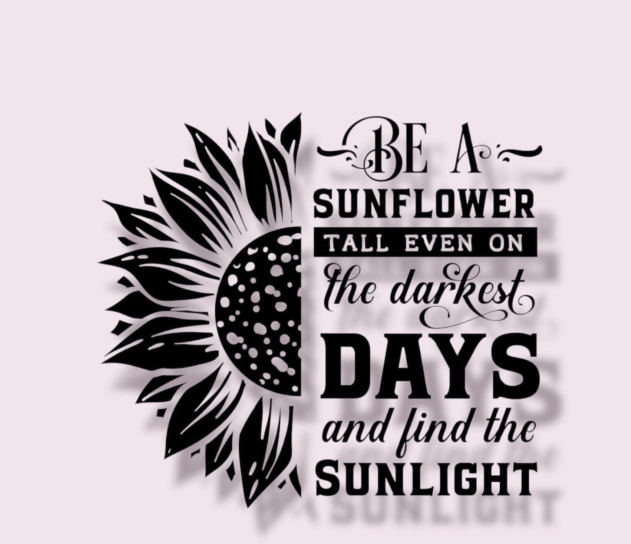 Be A Sunflower Inspirational Car Sticker Window Decal Window