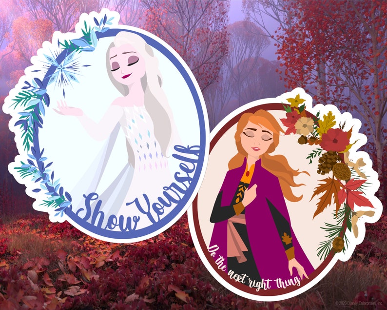 Frozen 2 Stickers Elsa Sticker Frozen Anna Sticker | Etsy