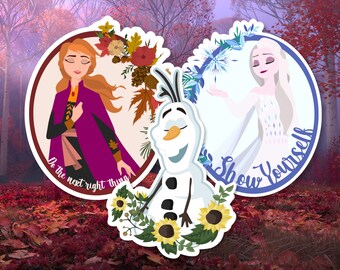 Frozen 2 Stickers | Etsy