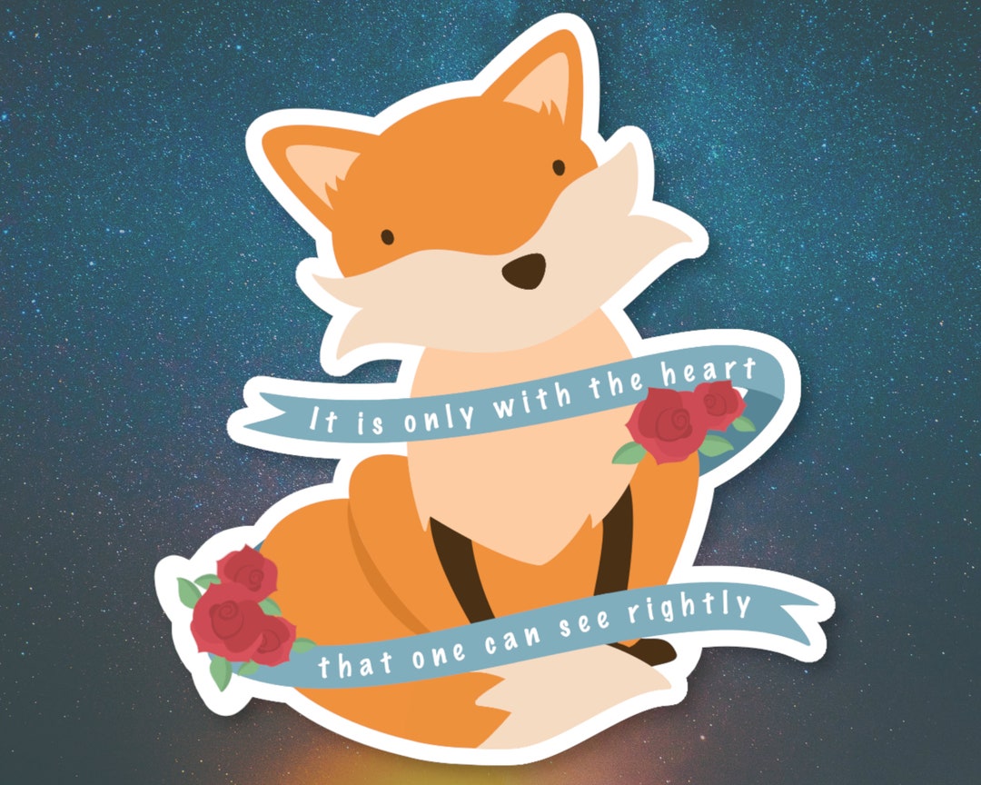 The Little Prince Fox Sticker Fox Sticker the Little Prince Sticker the ...