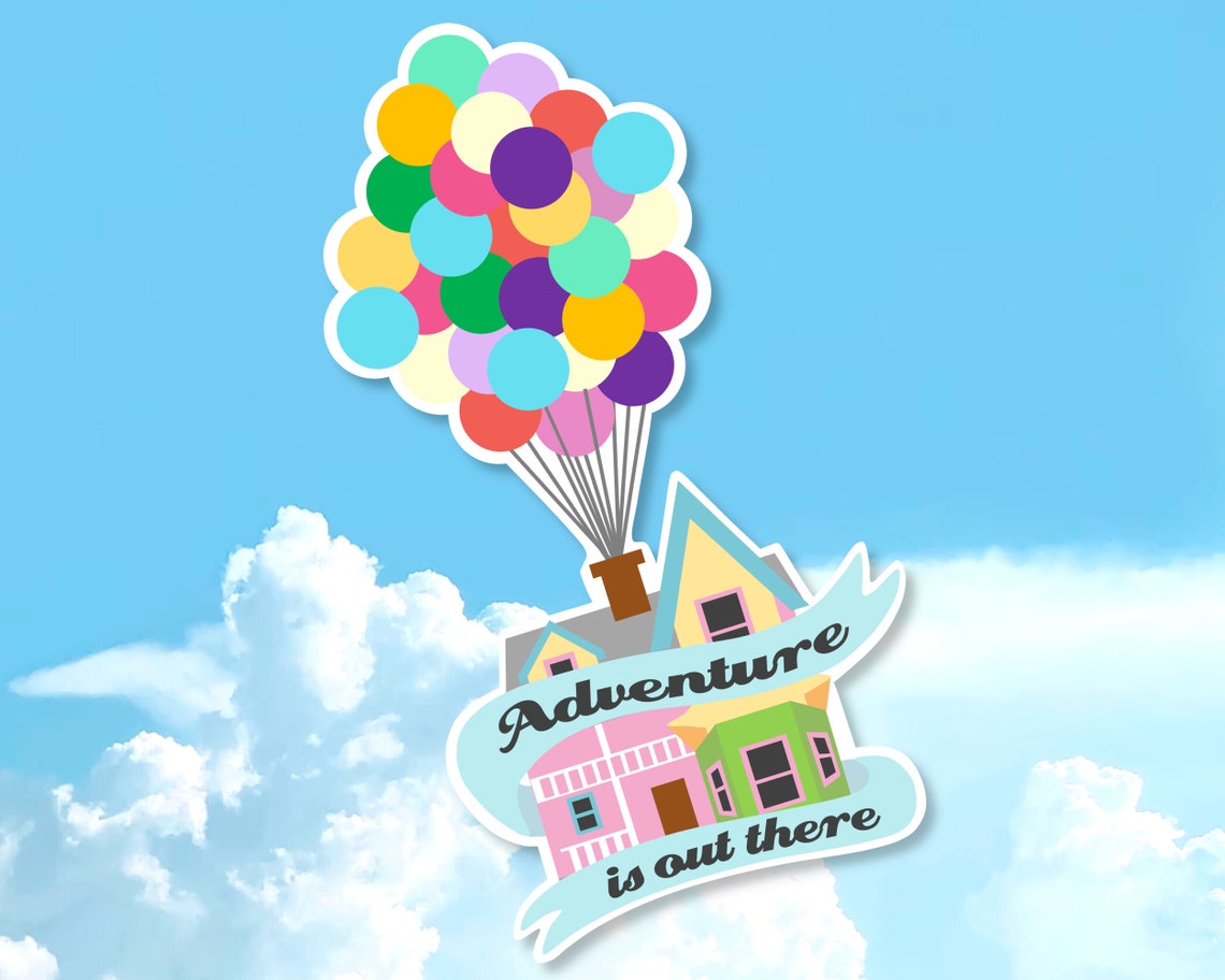 Disney up Stickers Carl & Ellie Grape Soda Dug Sticker - Etsy