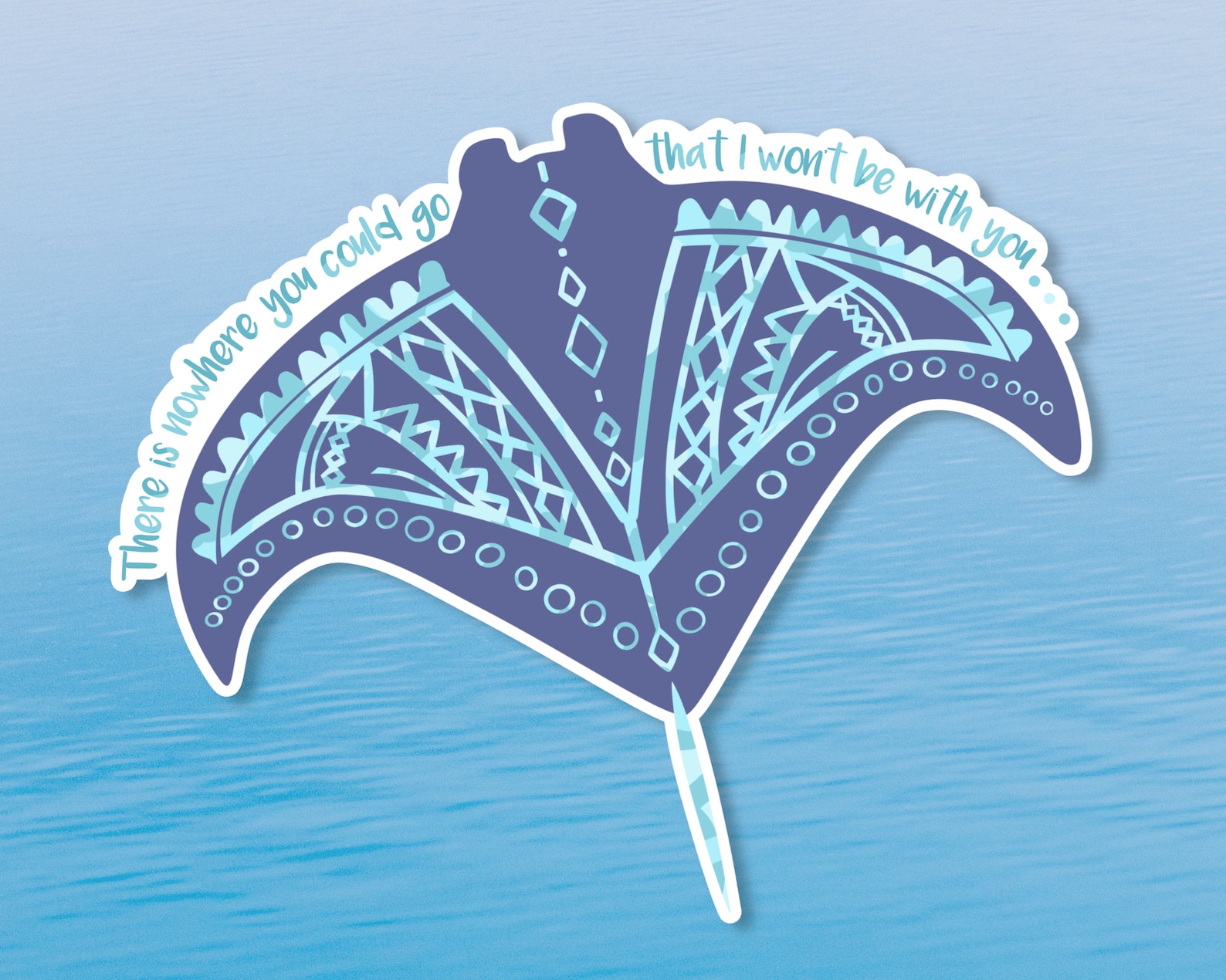 Moana Manta Ray Sticker Tala Maui Pua Hei Hei Manta | Etsy