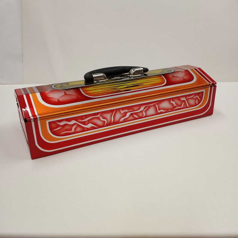 Custom Painted Metal Tool Box - Etsy