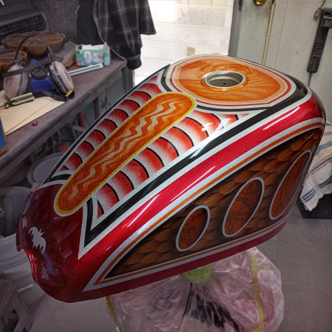 Custom Painted Gas Tank & Fender Set - Etsy