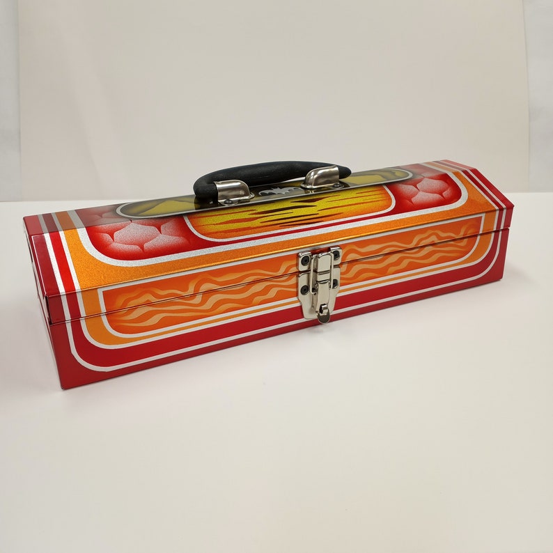 Custom Painted Metal Tool Box - Etsy
