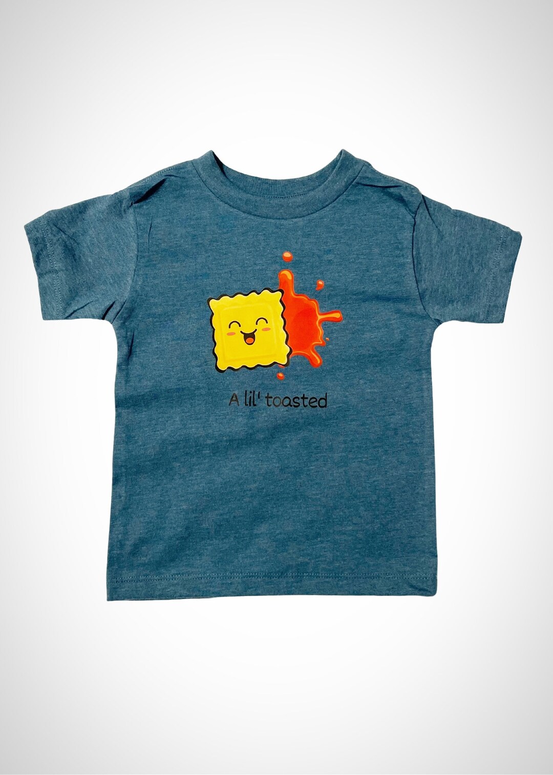 A Lil Toasted Toddler and Kid Tee Shirt/toasted Ravioli Shirt TEAL - Etsy