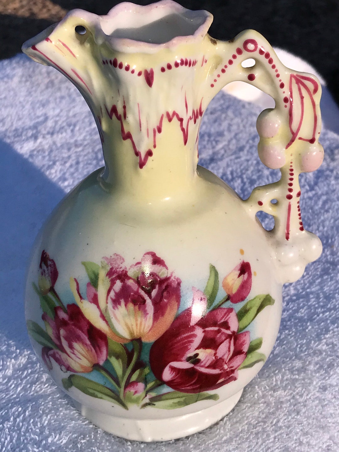 Vintage, Austrian, Ceramic Vase and Pitcher. - Etsy