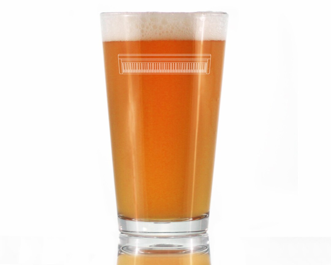 Electric Keyboard - Music Teacher Pint Glass - Cute Pint Glass for Beer ...