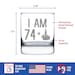 I Am 74 + 1 Middle Finger - 10 Oz Rocks Glass or Old Fashioned Glass ...