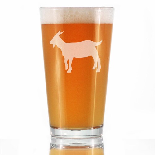 Life is Better With Goats Cute Pint Glass 16 Oz Etched - Etsy