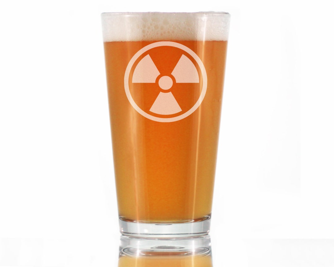 Radiation Symbol Pint Glass Unique Engraved Gifts for - Etsy