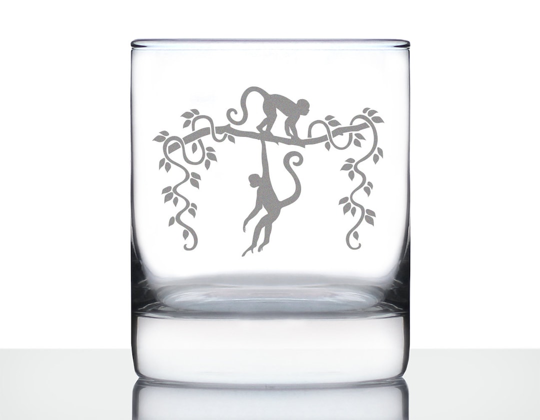 Monkey Rocks Glass - Fun Wild Animal Themed Decor and Gifts for Lovers ...