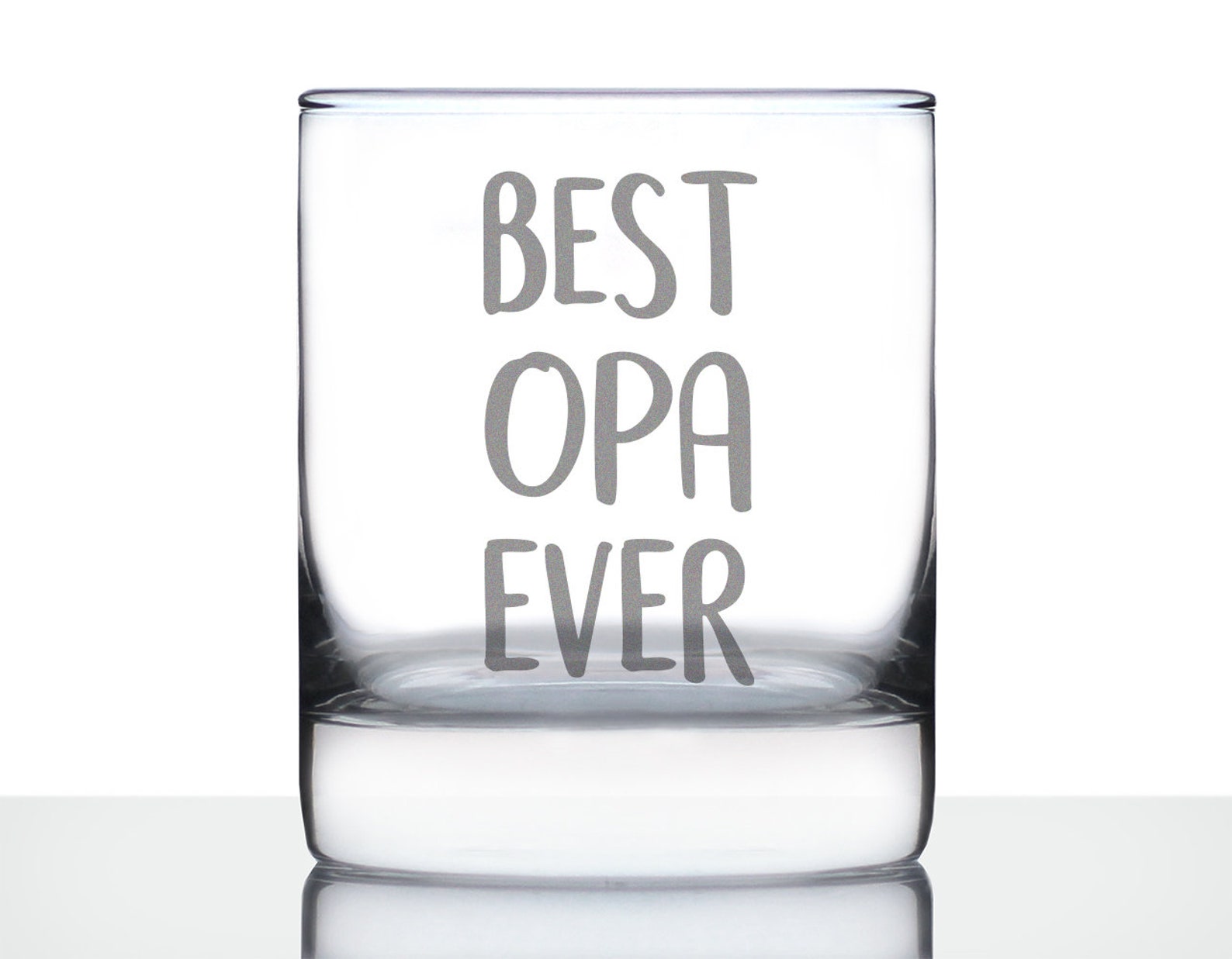 Best Opa Ever 10 Oz Rocks Glass or Old Fashioned Glass - Etsy