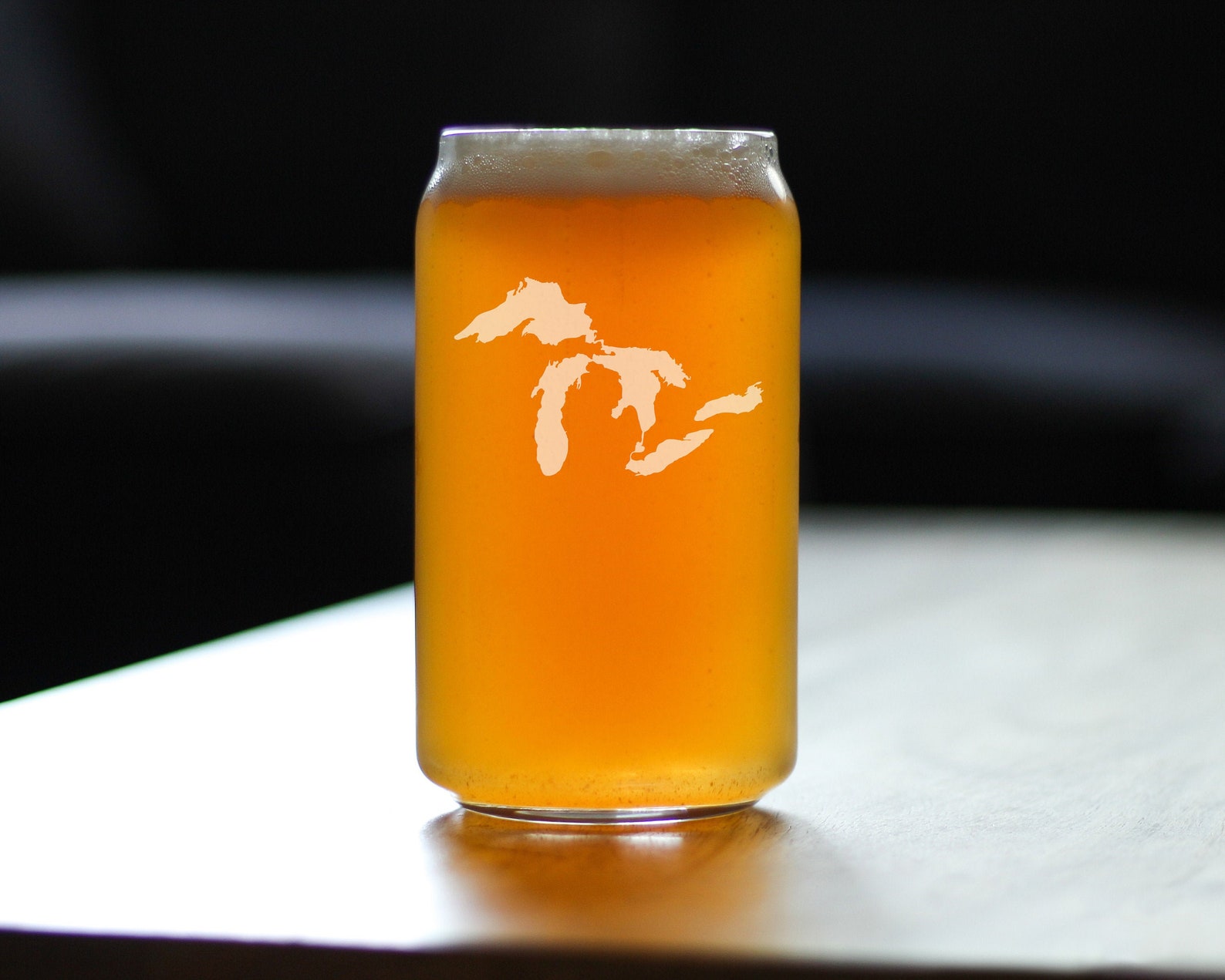 Great Lakes - Cute Michigan State and Wisconsin State Beer Can Pint ...