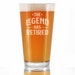 The Legend Has Retired Cute Funny Pint Glass 16 Oz Etched - Etsy