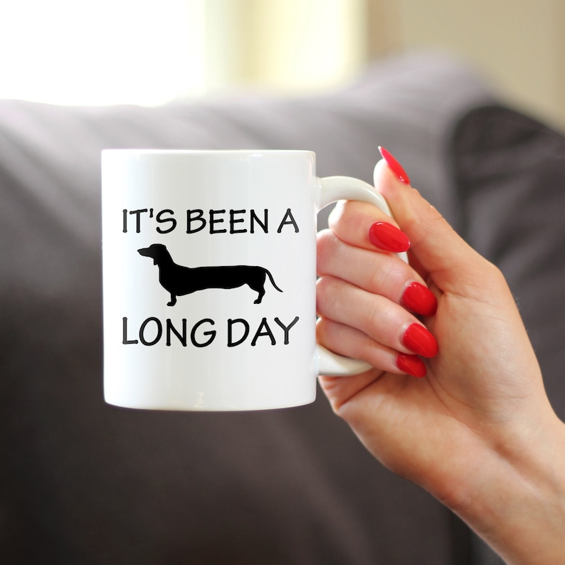 It's Been A Long Day Coffee Mug - Funny Dachshund Themed Decor and ...