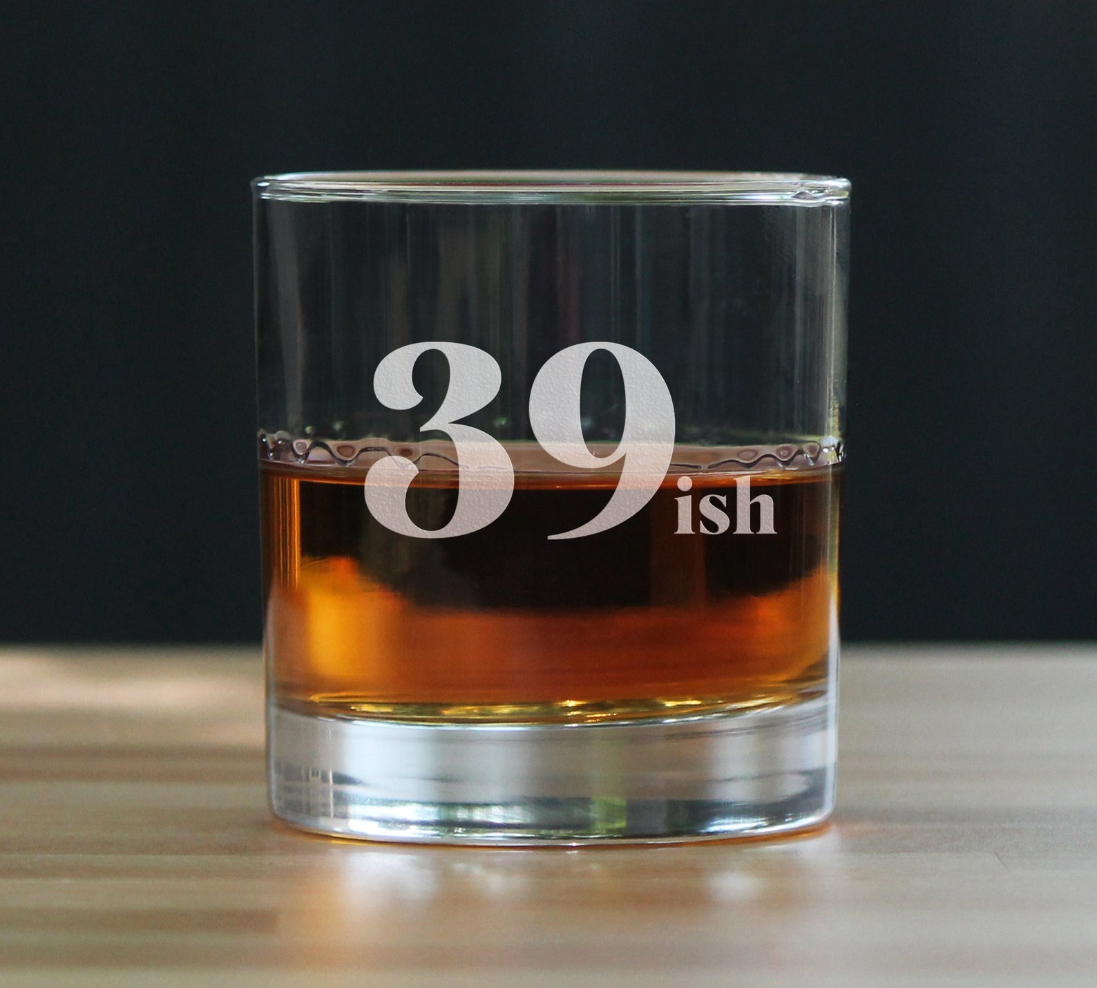 39ish 10 Oz Rocks Glass or Old Fashioned Glass Etched - Etsy