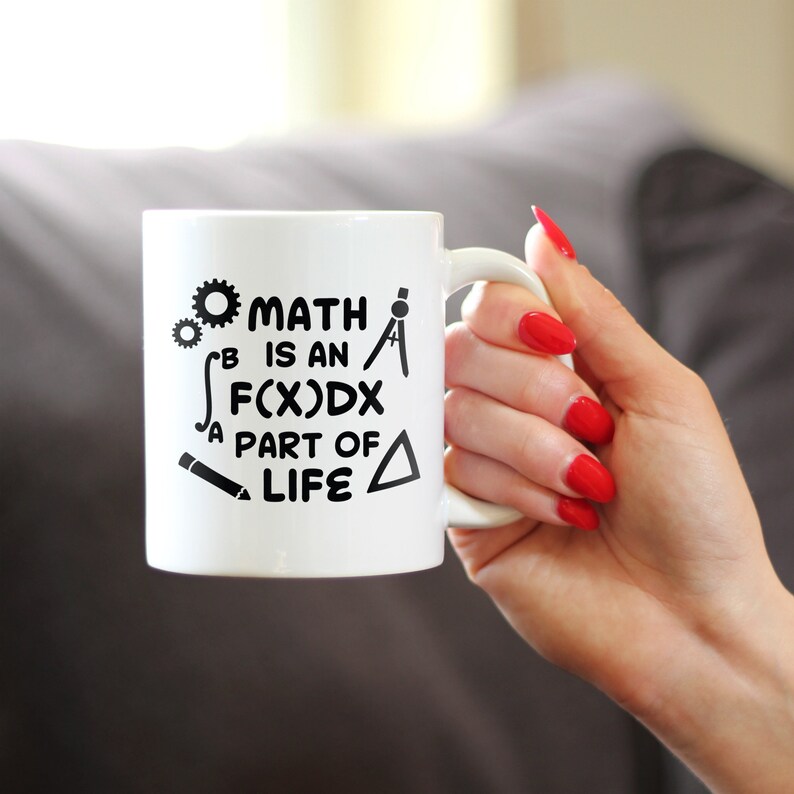 Funny Math Coffee Mug: Integral Part of Life, Nerd Gift - Etsy