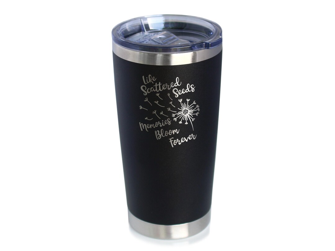Memories Bloom Forever - Dandelion - Insulated Coffee Tumbler Cup With ...