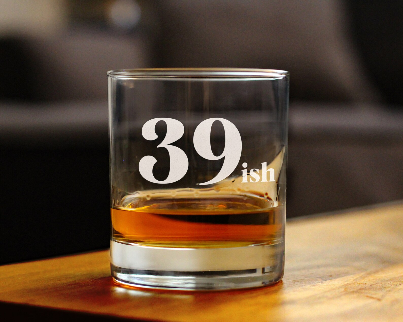 39ish 10 Oz Rocks Glass or Old Fashioned Glass Etched - Etsy