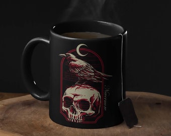 Quoth the Raven nevermore Mug Halloween Gift - Etsy