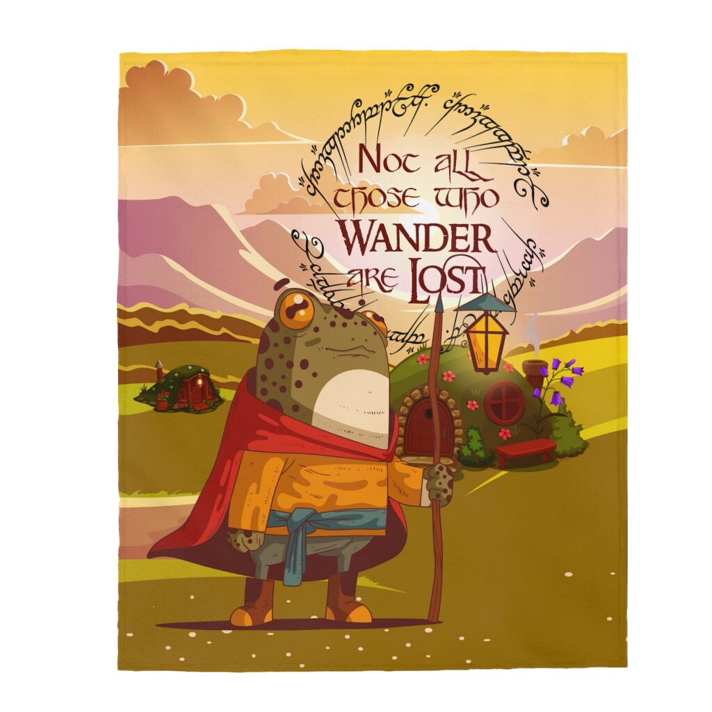 Lord of the Rings Hobbit Shire Frog Blanket - Etsy