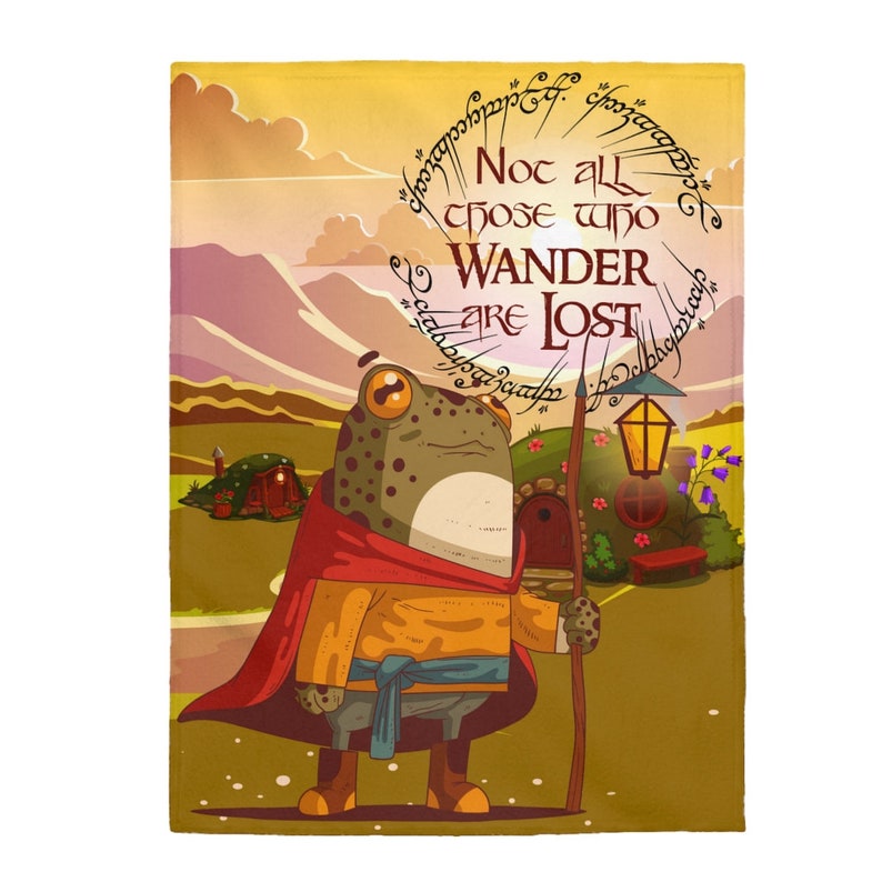 Lord of the Rings Hobbit Shire Frog Blanket - Etsy