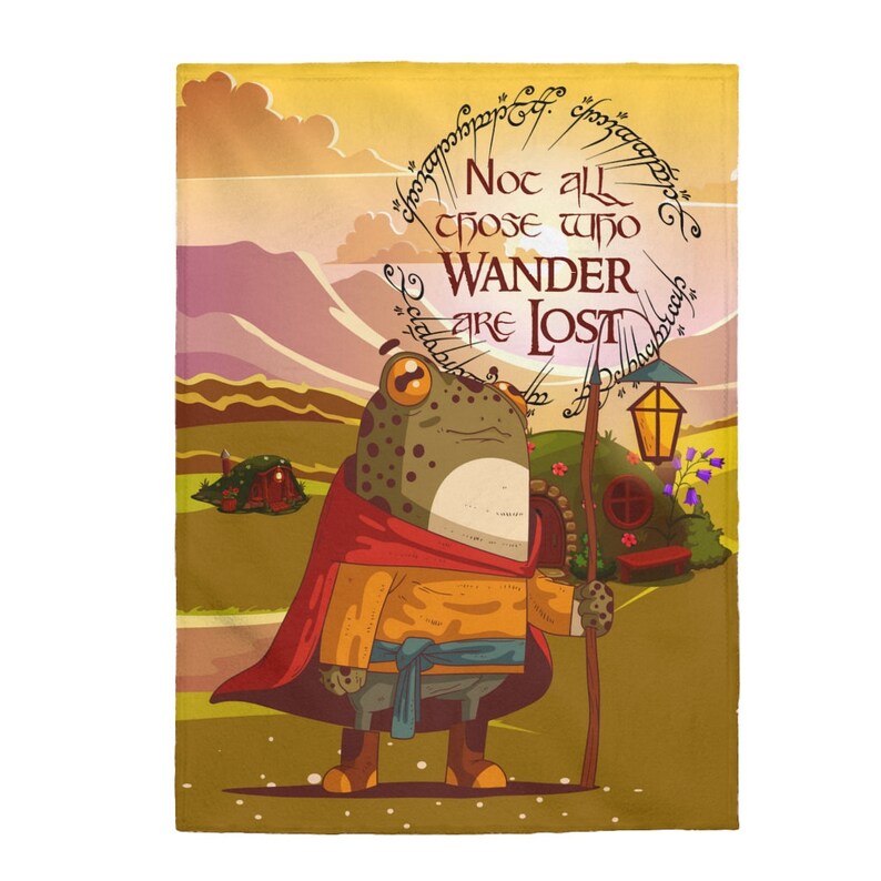 Lord of the Rings Hobbit Shire Frog Blanket - Etsy